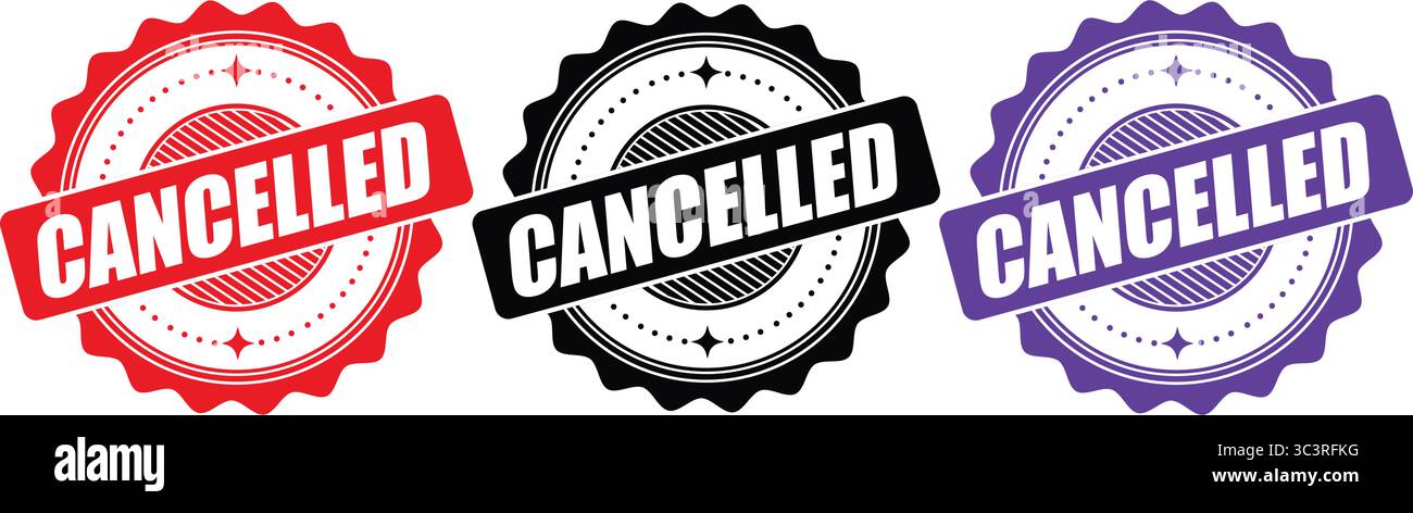 Notice of cancellation Stock Vector Images - Alamy