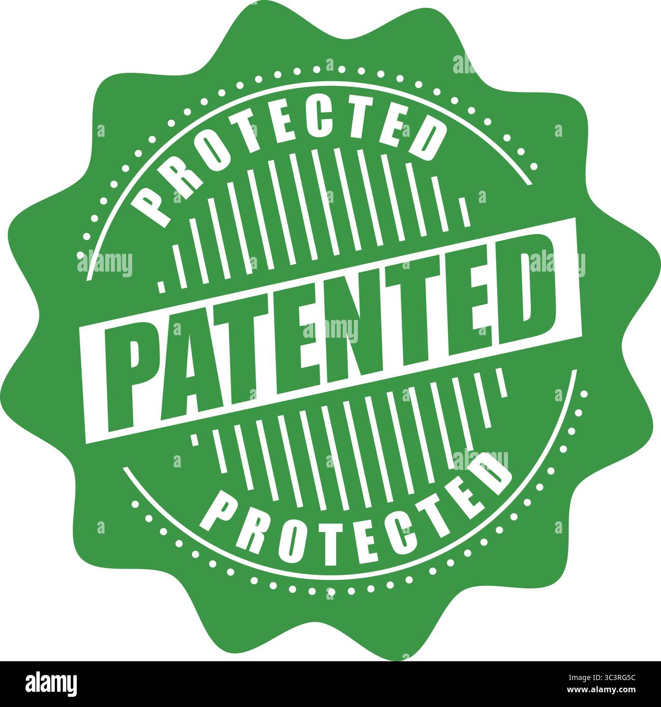 Patented Protected Label Badge – Black Seal Stamp Vector Design for ...