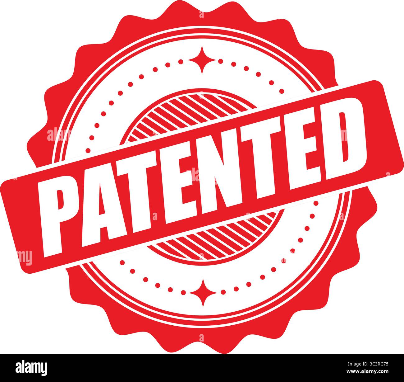 Patented Protected Label Badge – Black Seal Stamp Vector Design for ...