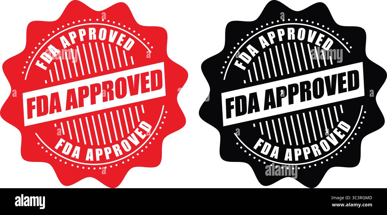 FDA Approved Stamp Label – Official Approval Seal Vector Design for ...