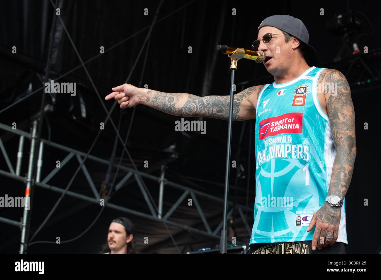 Fredrikstad, Norway. 26th, July 2025. The Norwegian rapper OnklP ...