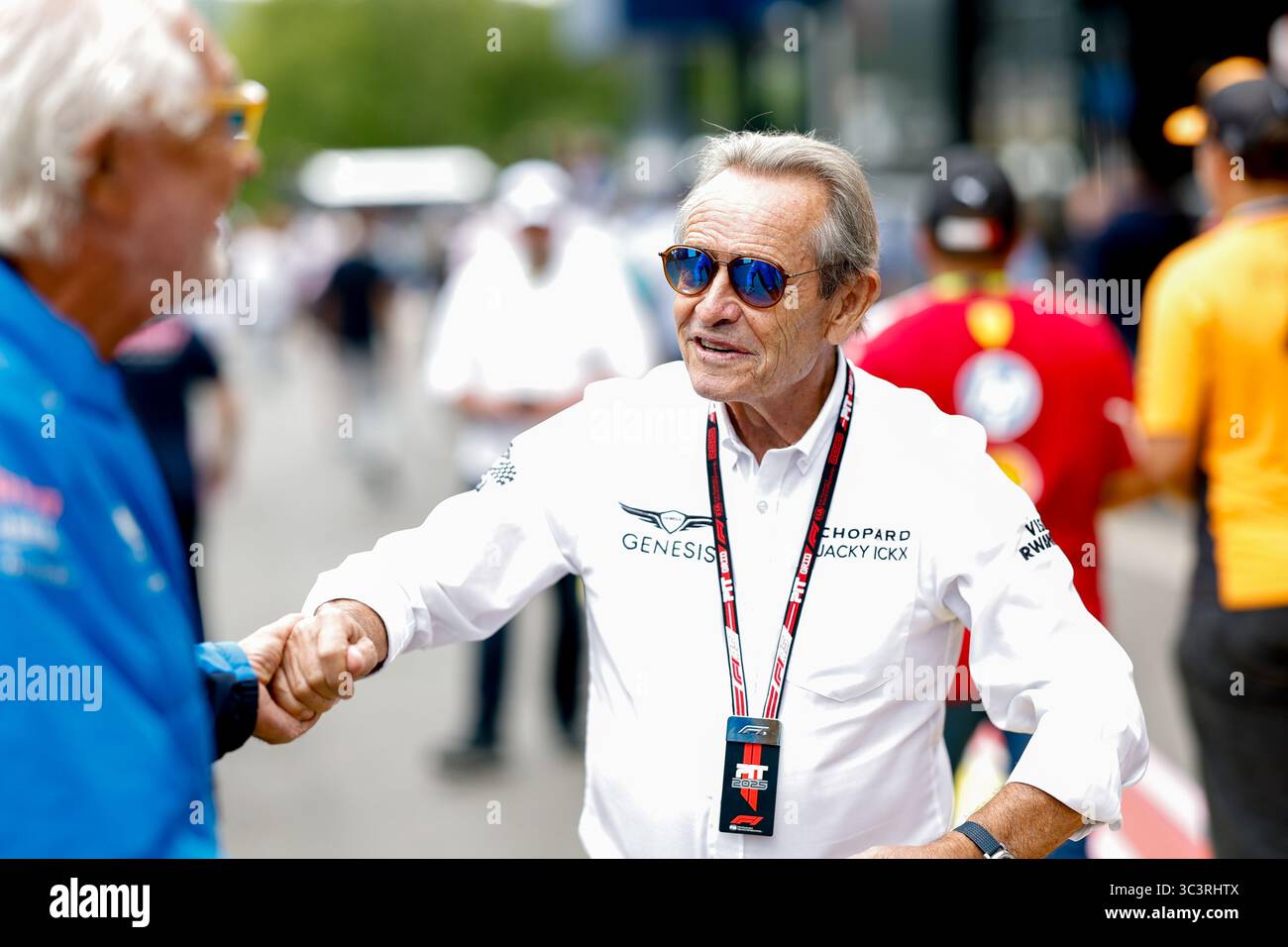 ICKX Jacky (bel), former F1 and sportscar driver during the 2025 Formula 1 Belgian Grand Prix ...