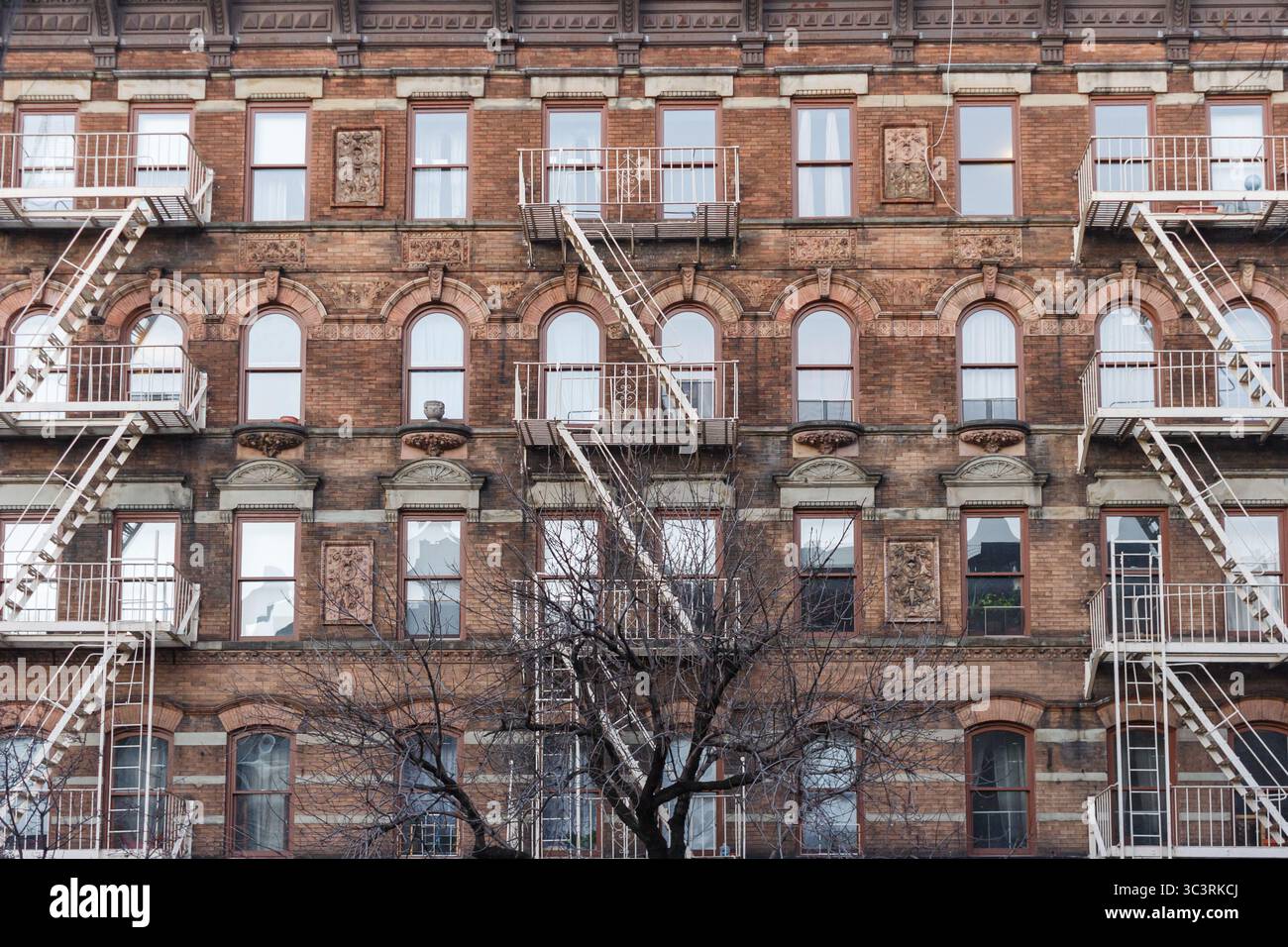 Detail building fire escapes hi-res stock photography and images - Alamy