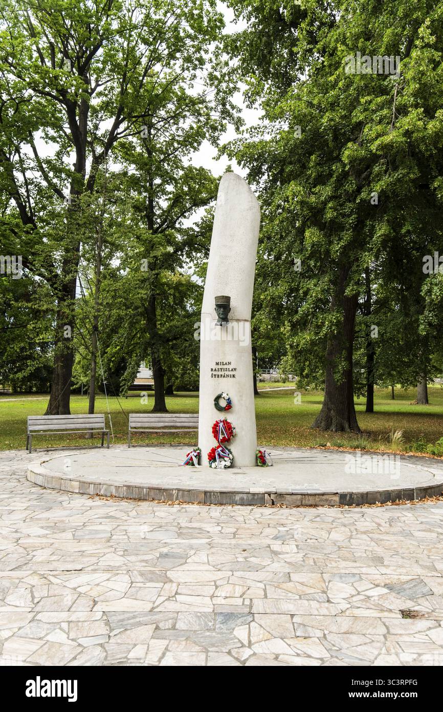Monument to Milan Rastislav stefanik, Slovak politician, astronomer ...