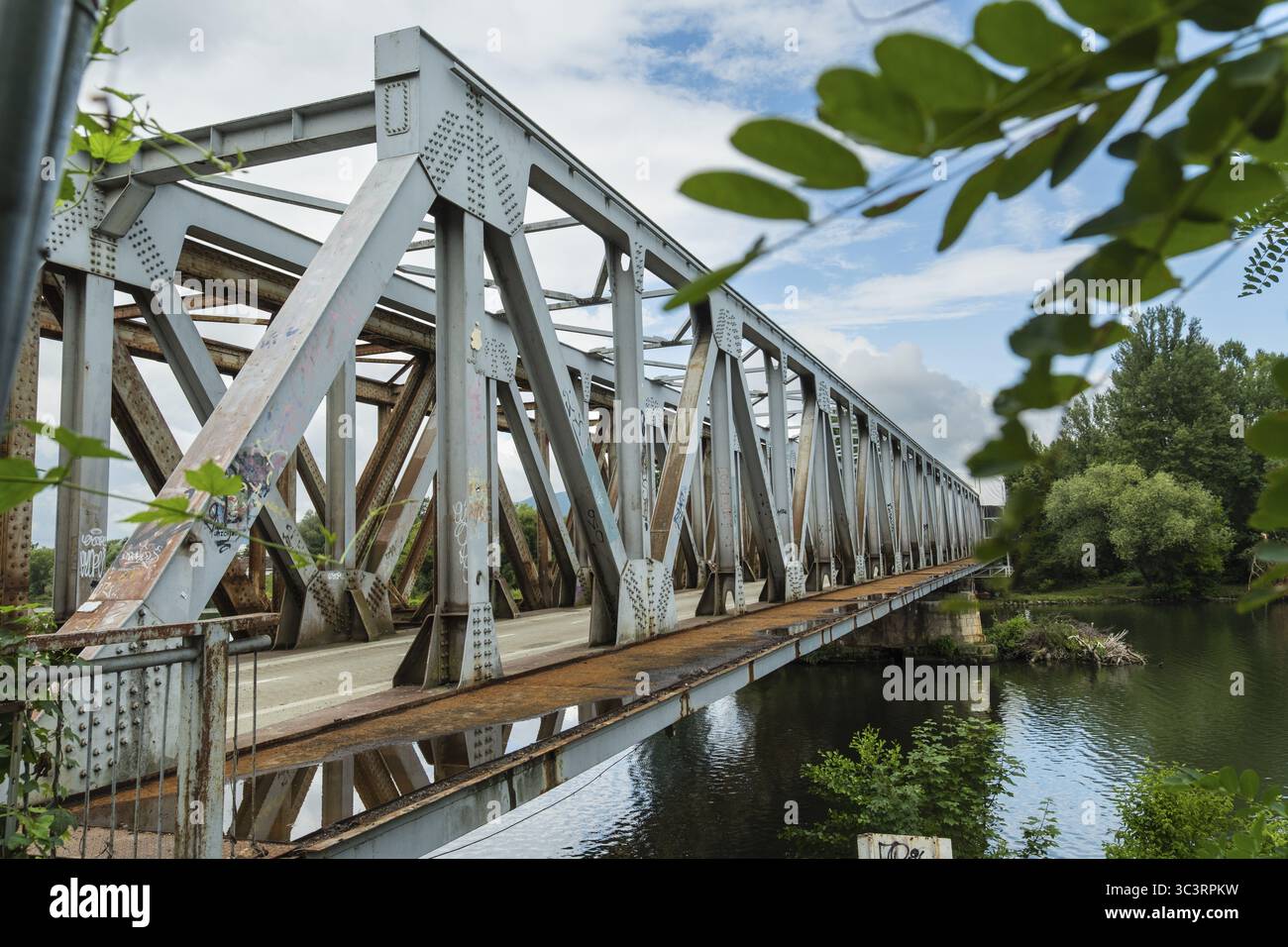 The old railway bridge being converted into the Fiesta Bridge over the ...