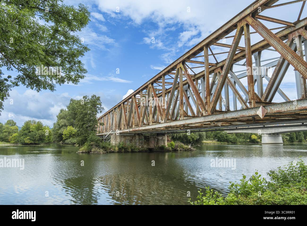 The old railway bridge being converted into the Fiesta Bridge over the ...