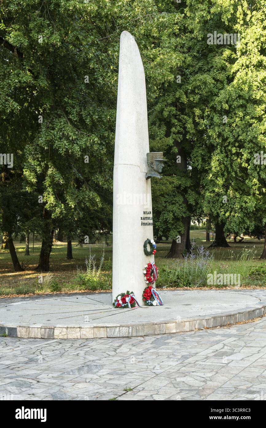 Monument to Milan Rastislav stefanik, Slovak politician, astronomer ...