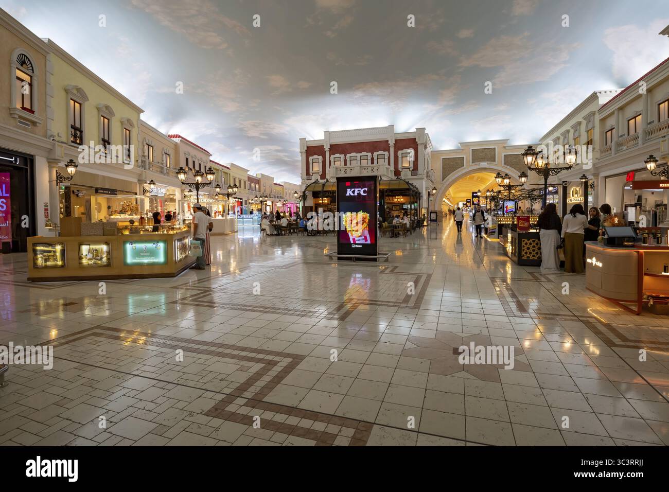 Villaggio Mall, Venetian-style shopping centre with canal, gondolas and ...