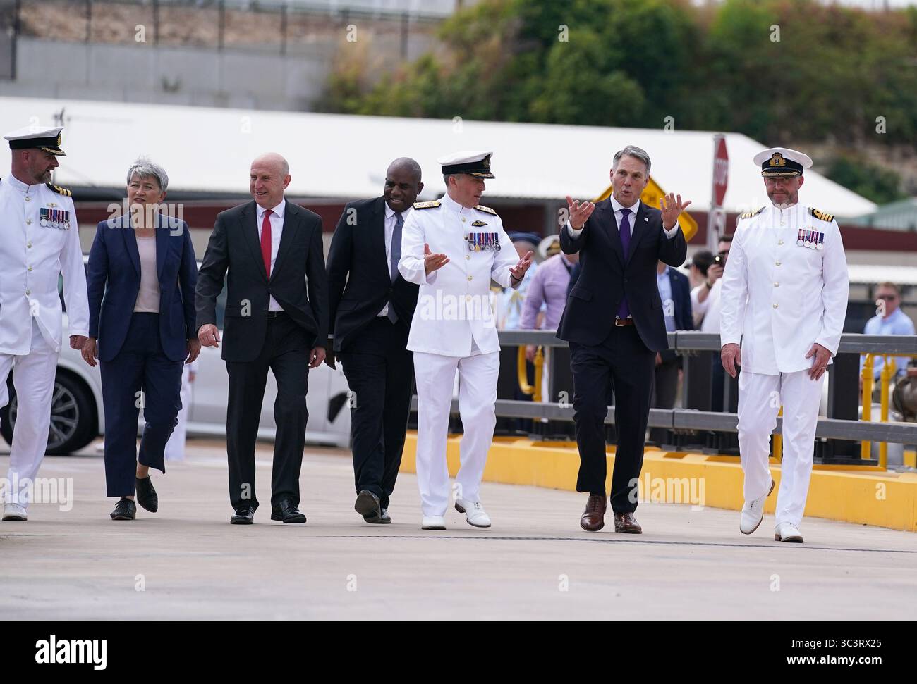 Australia's Foreign Minister Penny Wong, Defence Secretary John Healey, (thrid left) Foreign ...