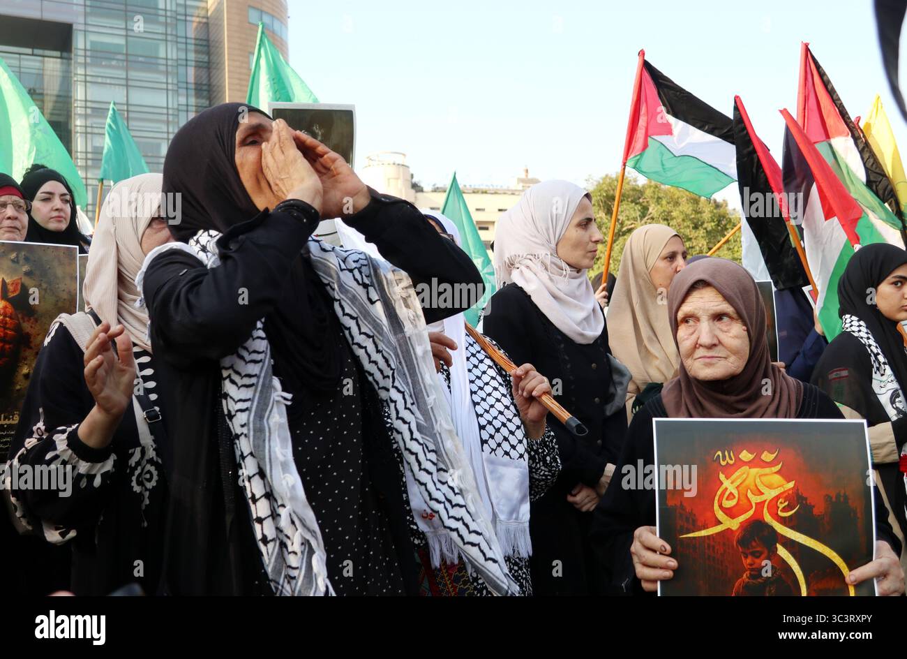Beirut, Lebanon. 26th July, 2025. Protest against starvation of ...