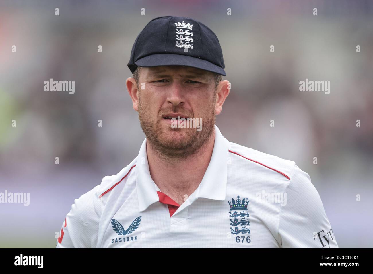 Liam Dawson of England during the 4th Rothesay Test Match Day 5 England ...