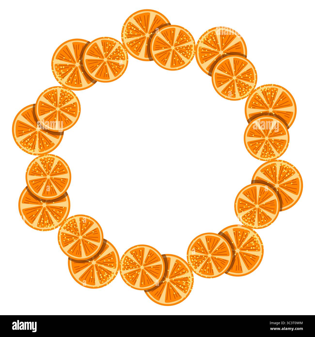 Simple wreath frame space Stock Vector Images - Alamy