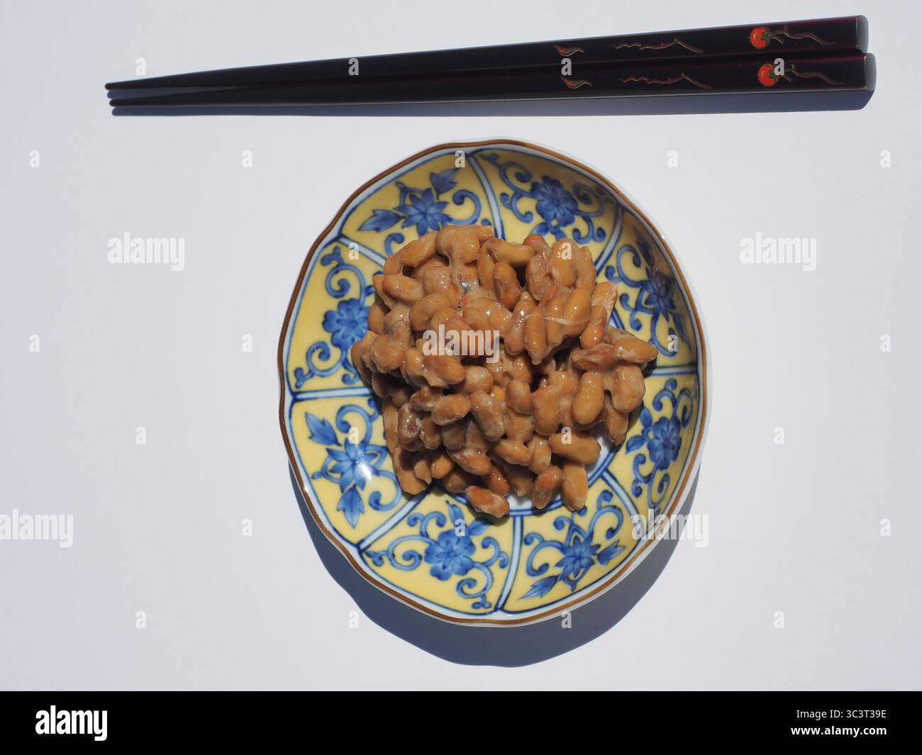 Natto - traditional Japanese food made from fermented soybeans and ...