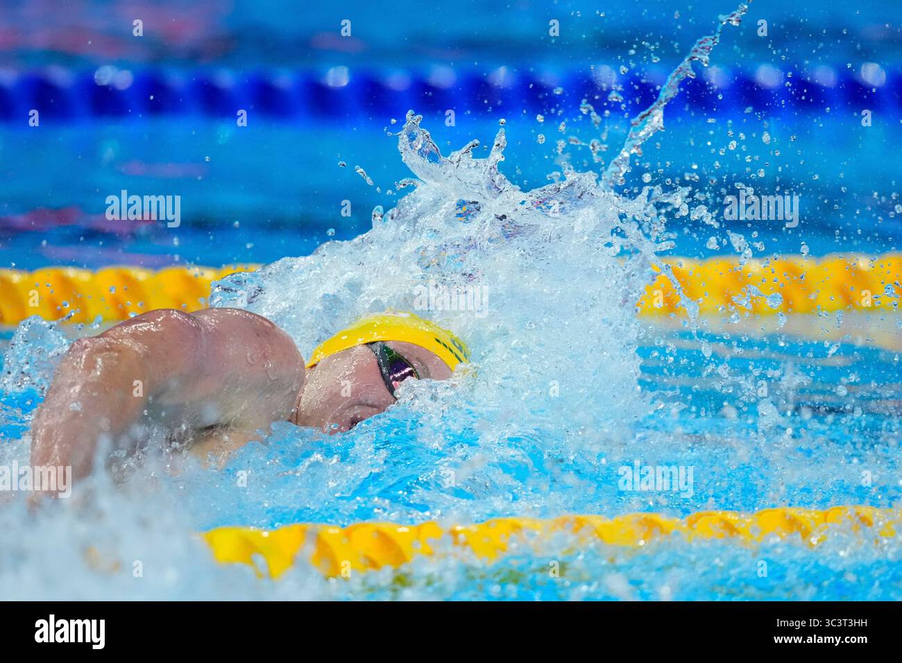 Samuel Short of Australia competes in the men's 400-meter freestyle ...
