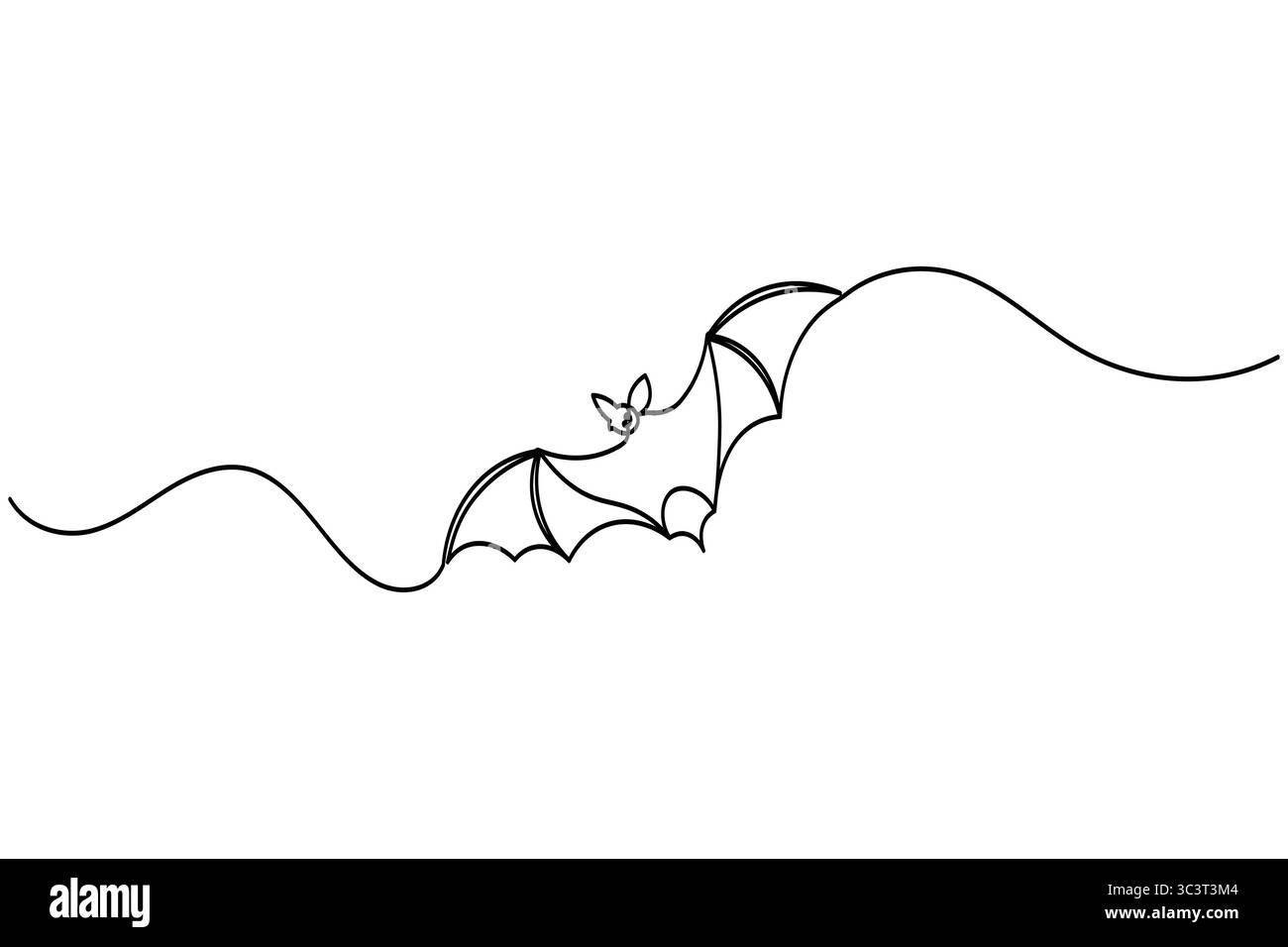 Minimalist line drawing flying Stock Vector Images - Alamy