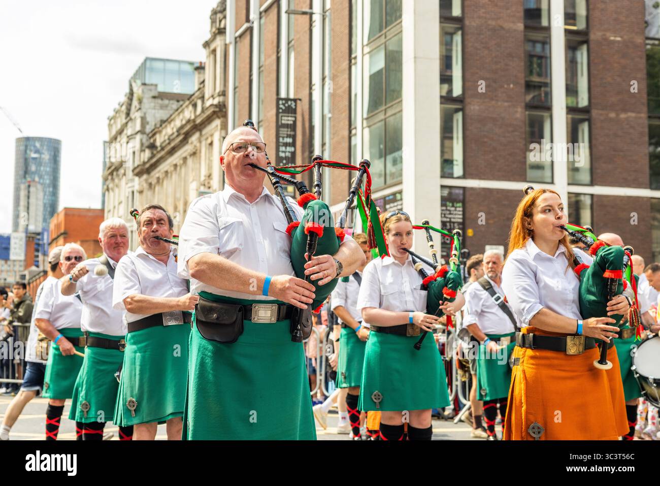 Manchester, UK. 27 JUL, 2025. delegation as hundreds turned out to ...