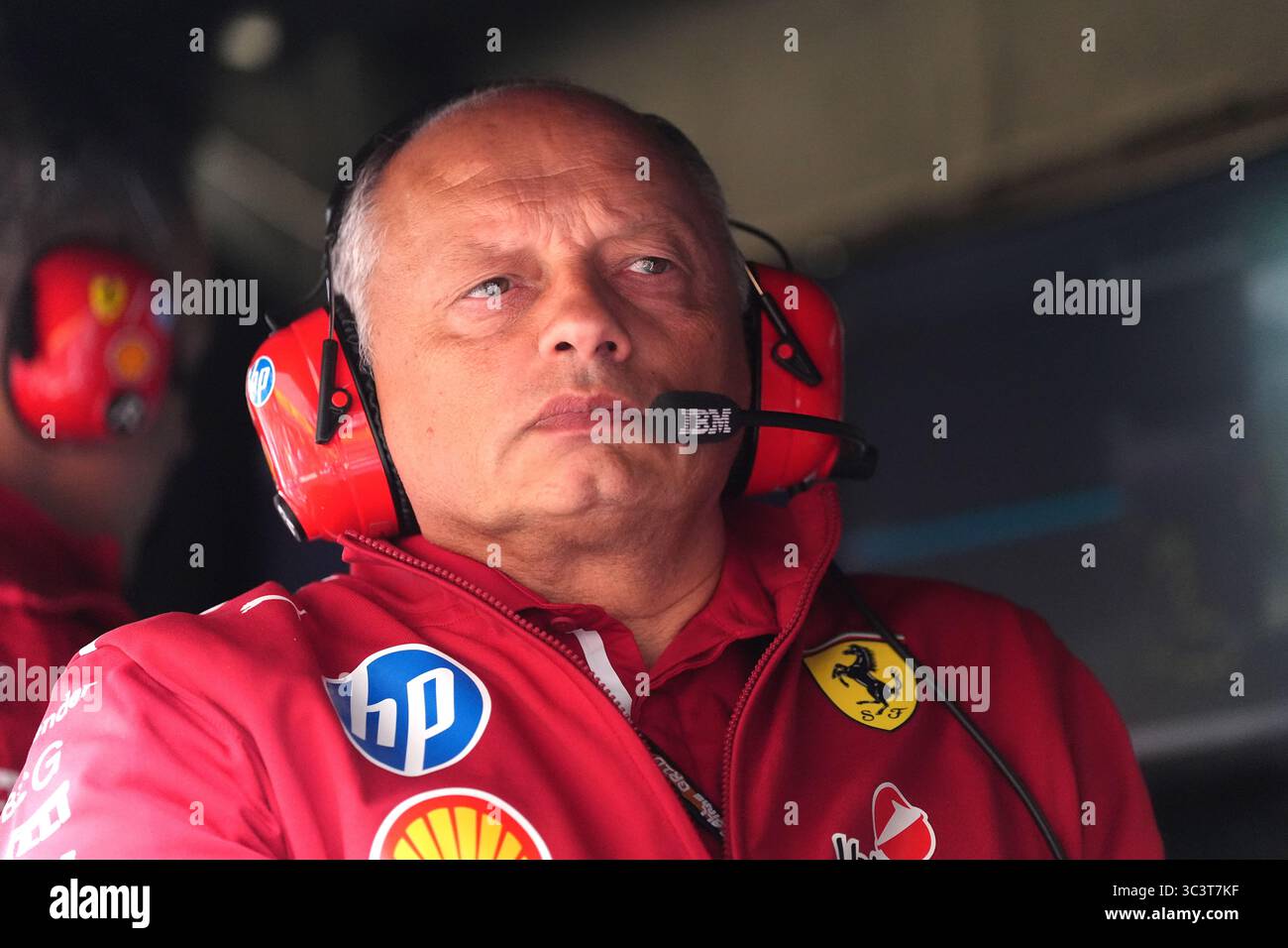 Ferrari team principal Frederic Vasseur at Circuit de Spa-Francorchamps, Stavelot, Belgium ...