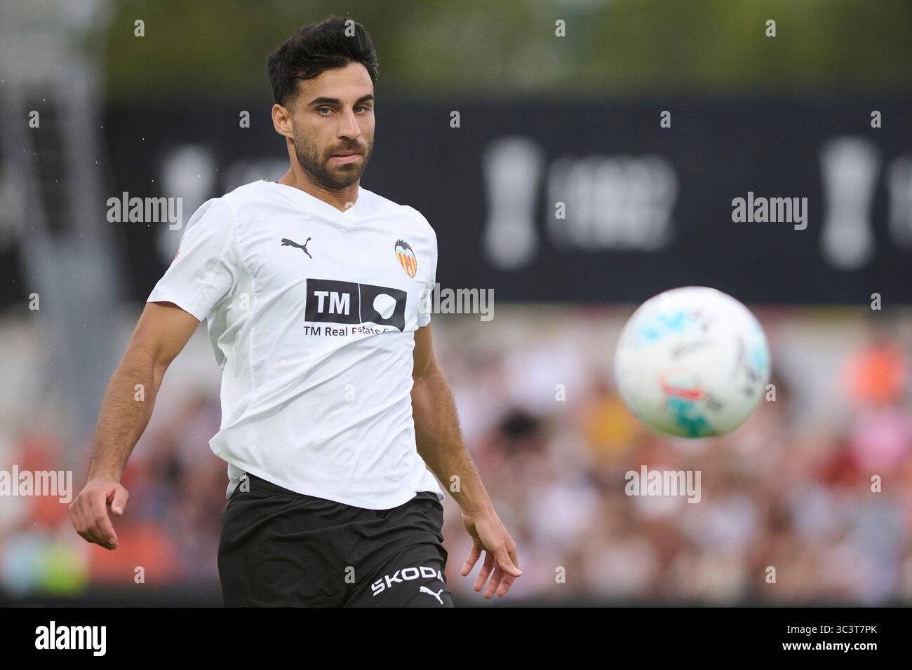 Valencia CF's Eray Comert during friendly match. July 22 ,2025. (ALTERPHOTOS/Ropero Stock Photo ...
