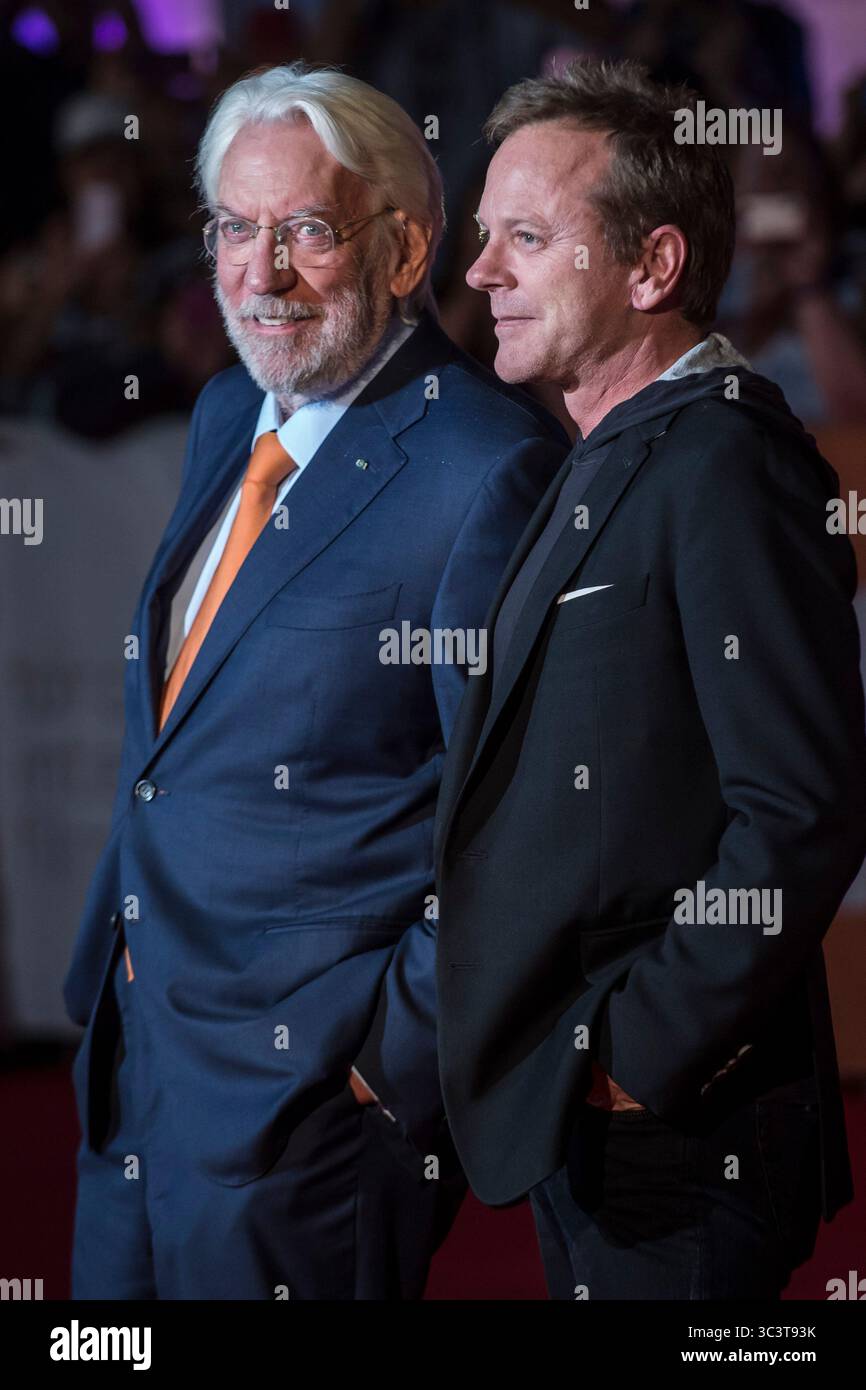 Toronto, Canada, 09.17.2015 Donald Sutherland and Kiefer Sutherland ...