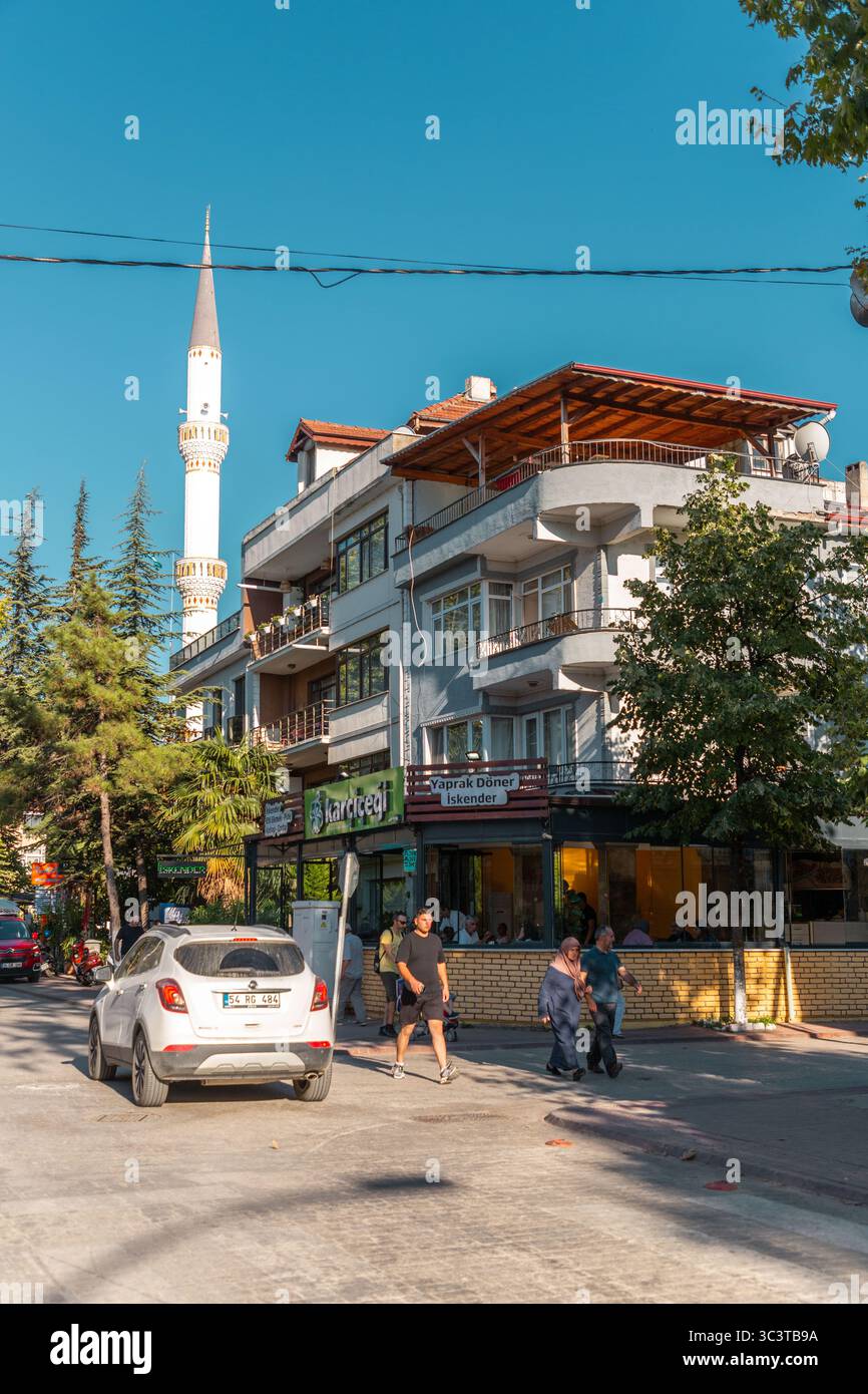 Iznik, Bursa, Turkiye - 20 JUL 2025: Cityscape and street view in Iznik ...