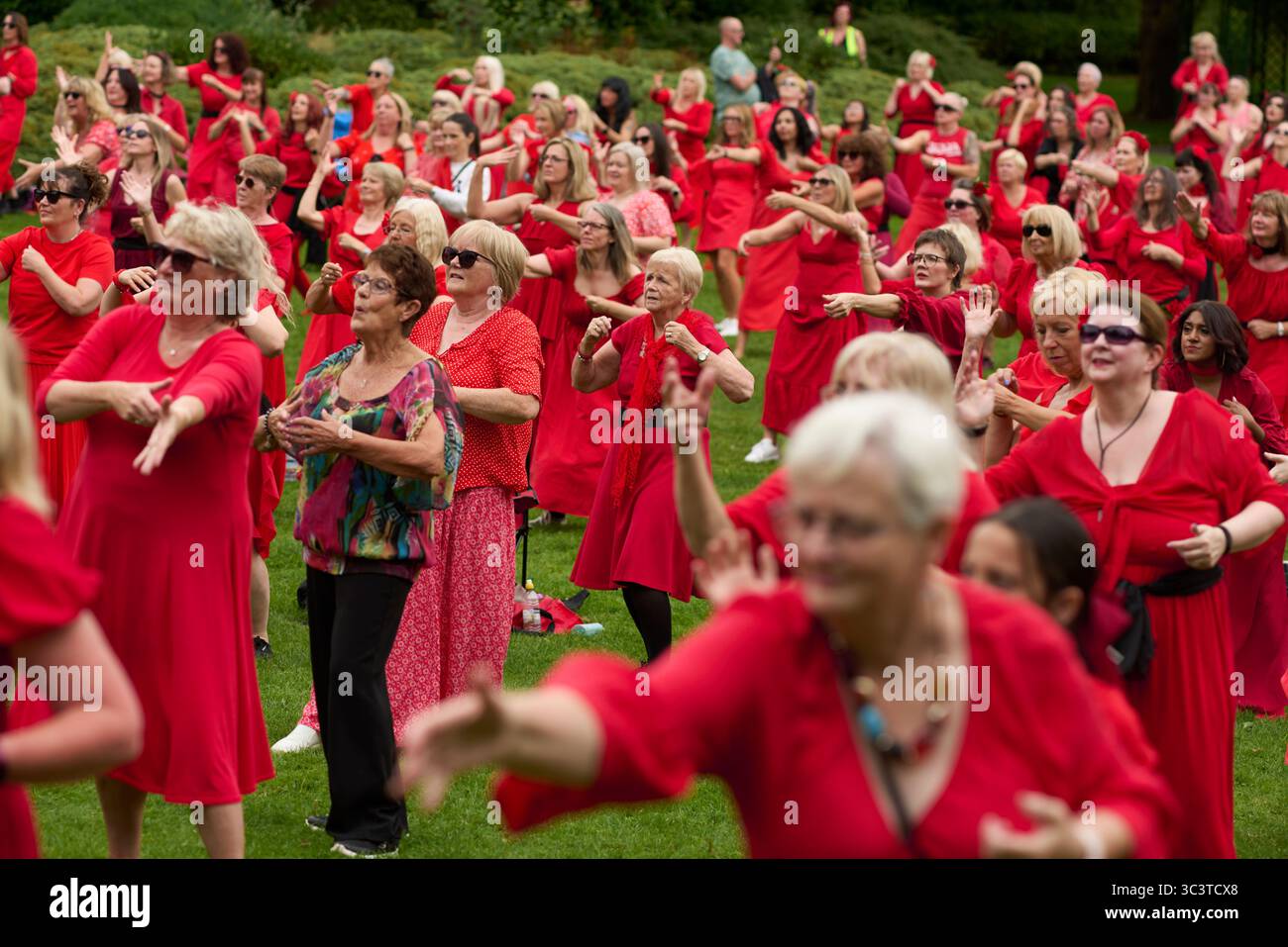 Preston, Lancashire, UK. 27th July, 2025. A gathering of over 500 Kate ...