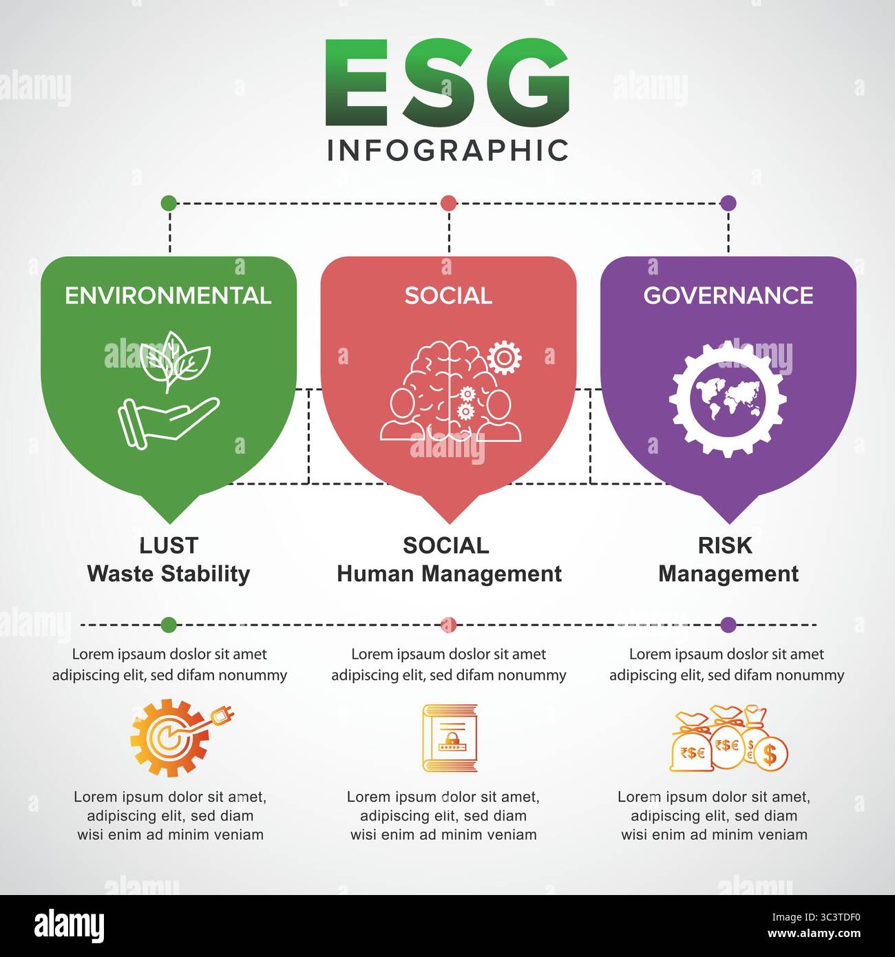 Esg framework infographic governance hi-res stock photography and ...