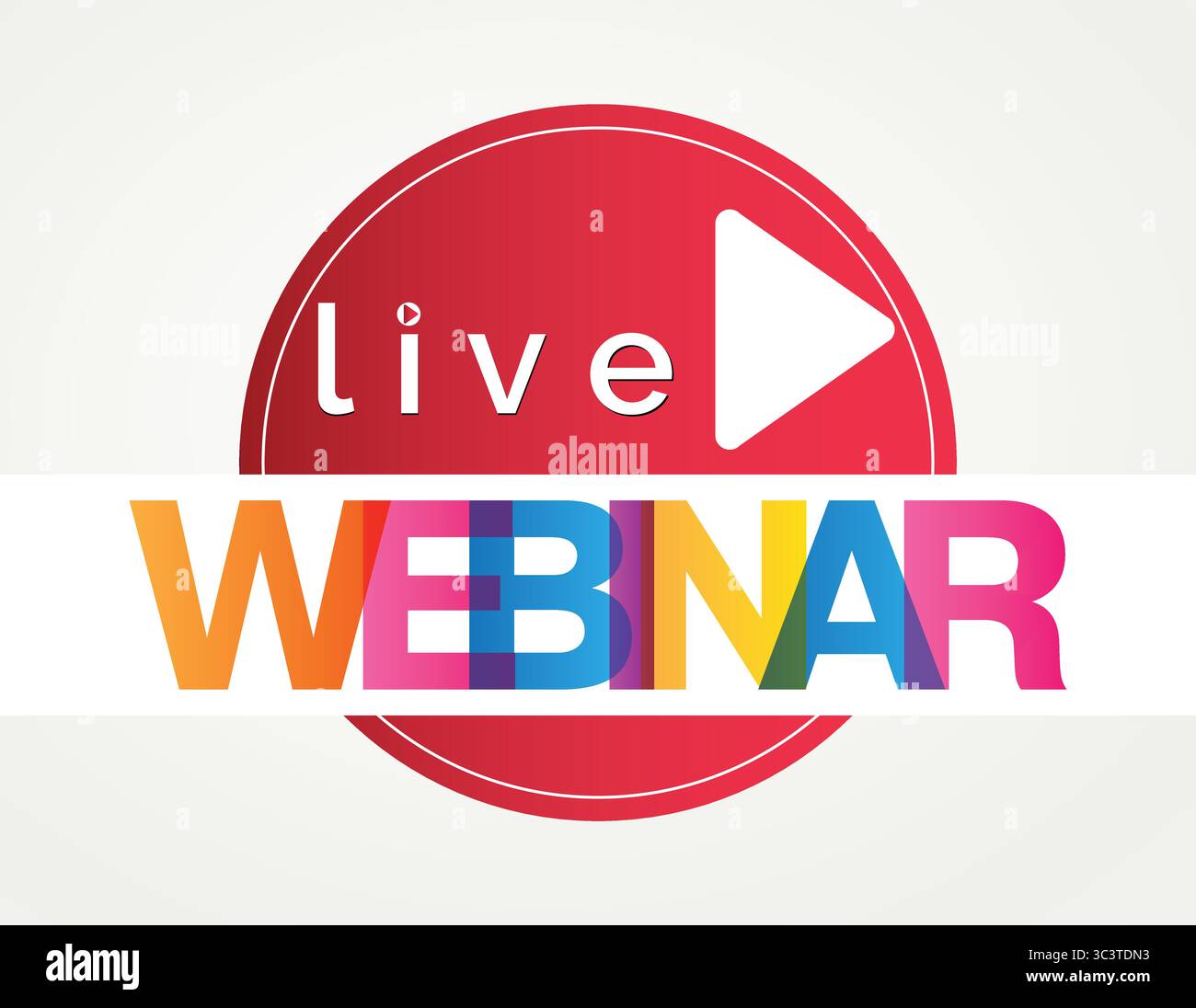 Live stream text in Stock Vector Images - Alamy