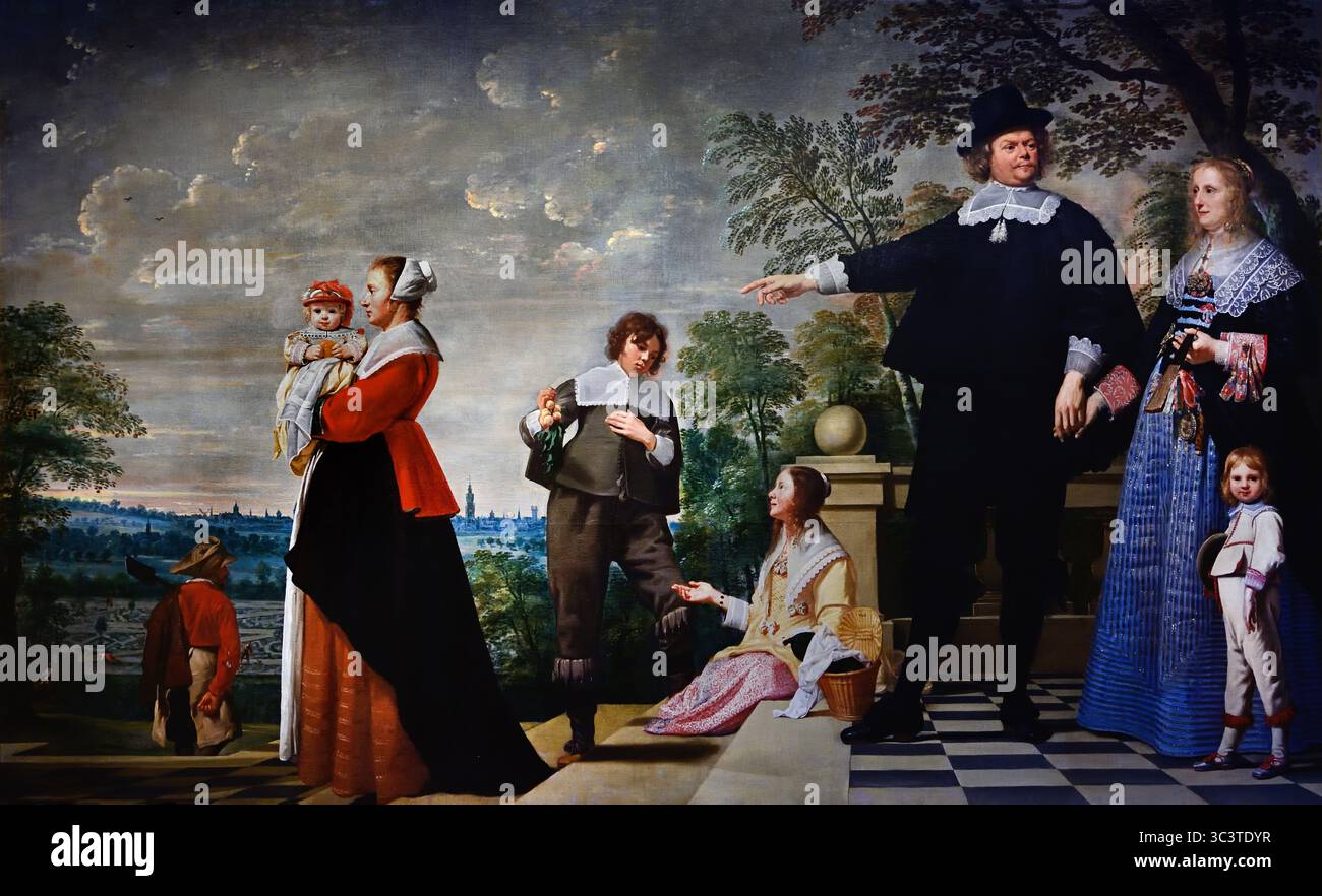 Portrait of a Bruges family 1645 16th Century by Jacob (I) van Oost ...