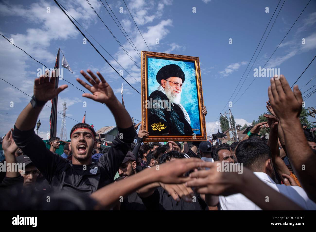 July 27, 2025, Baramulla, Jammu And Kashmir, India: A Shia Muslim holds ...