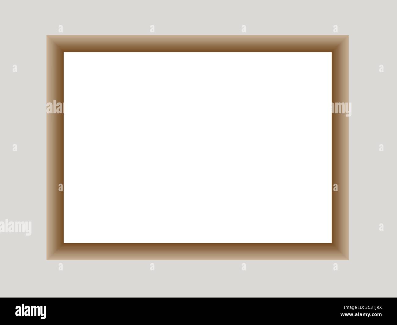 Wooden brown frame blank mock up design for your pictures vector ...