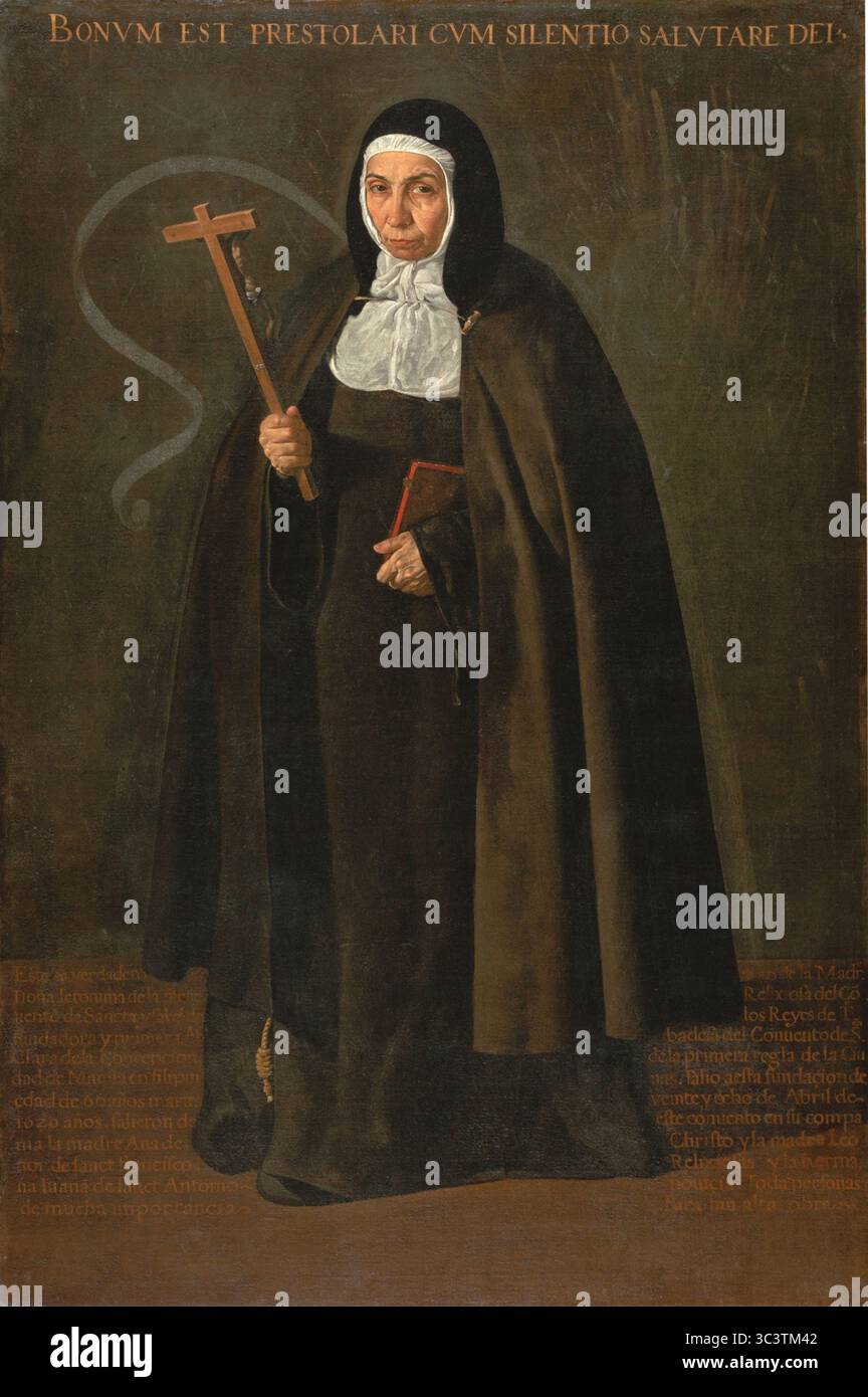 Mother Jeronima of the Assumption, PCC, by Diego Velázquez (1620) - The ...