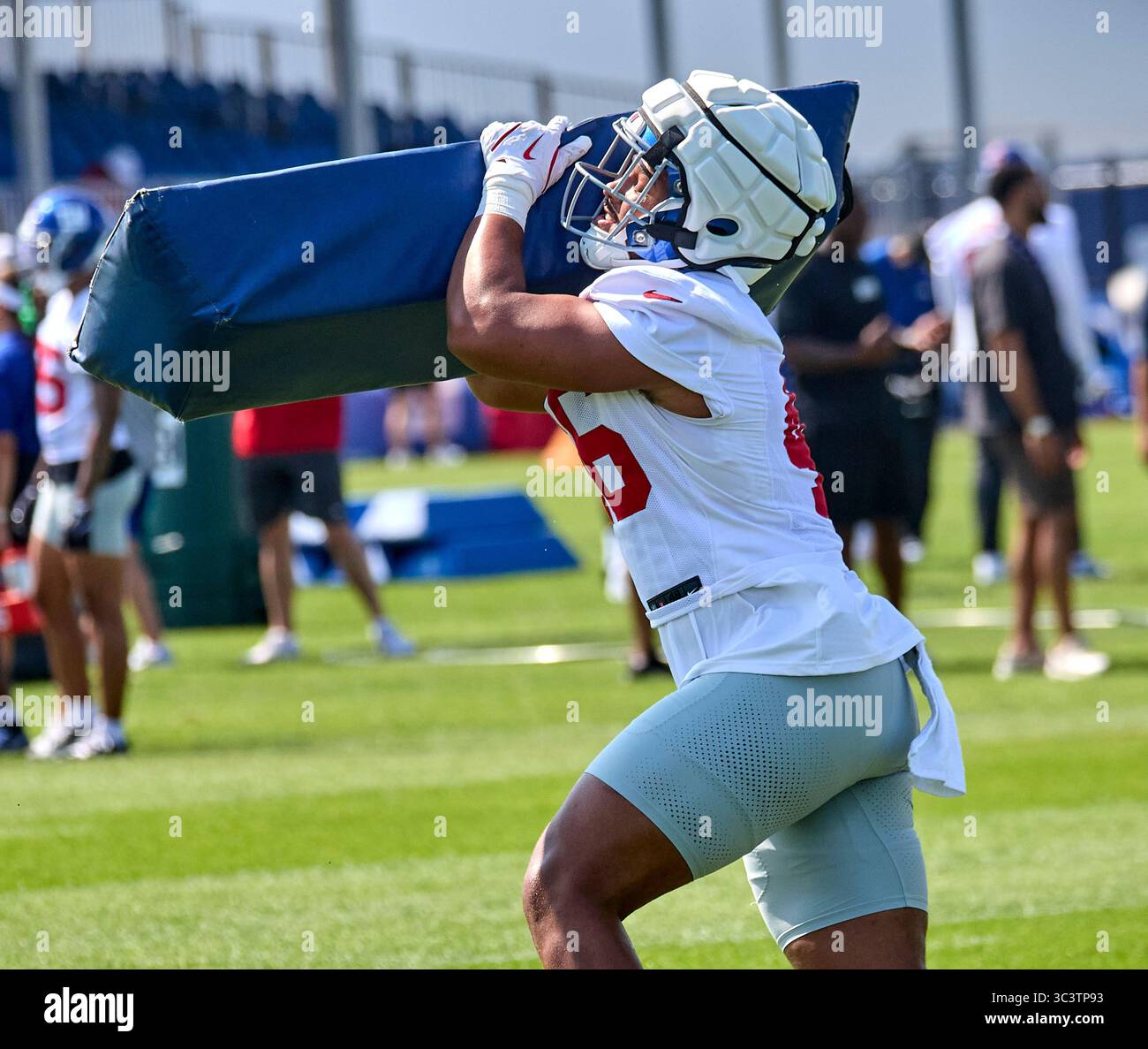 New York Giants linebacker Trace Ford (46) during drills at training ...