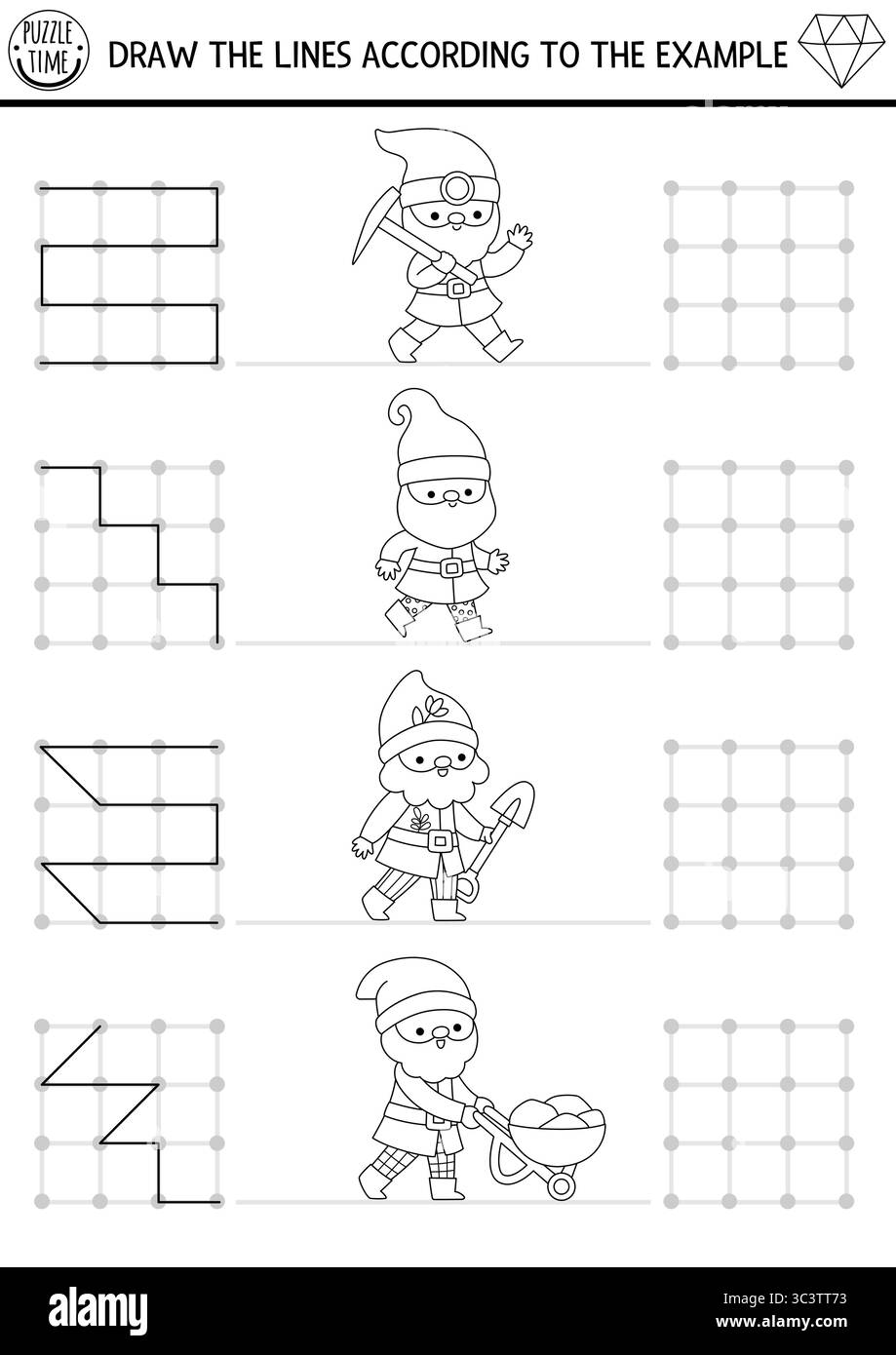 Drawing, writing, tracing, space orientation activity for kids with ...