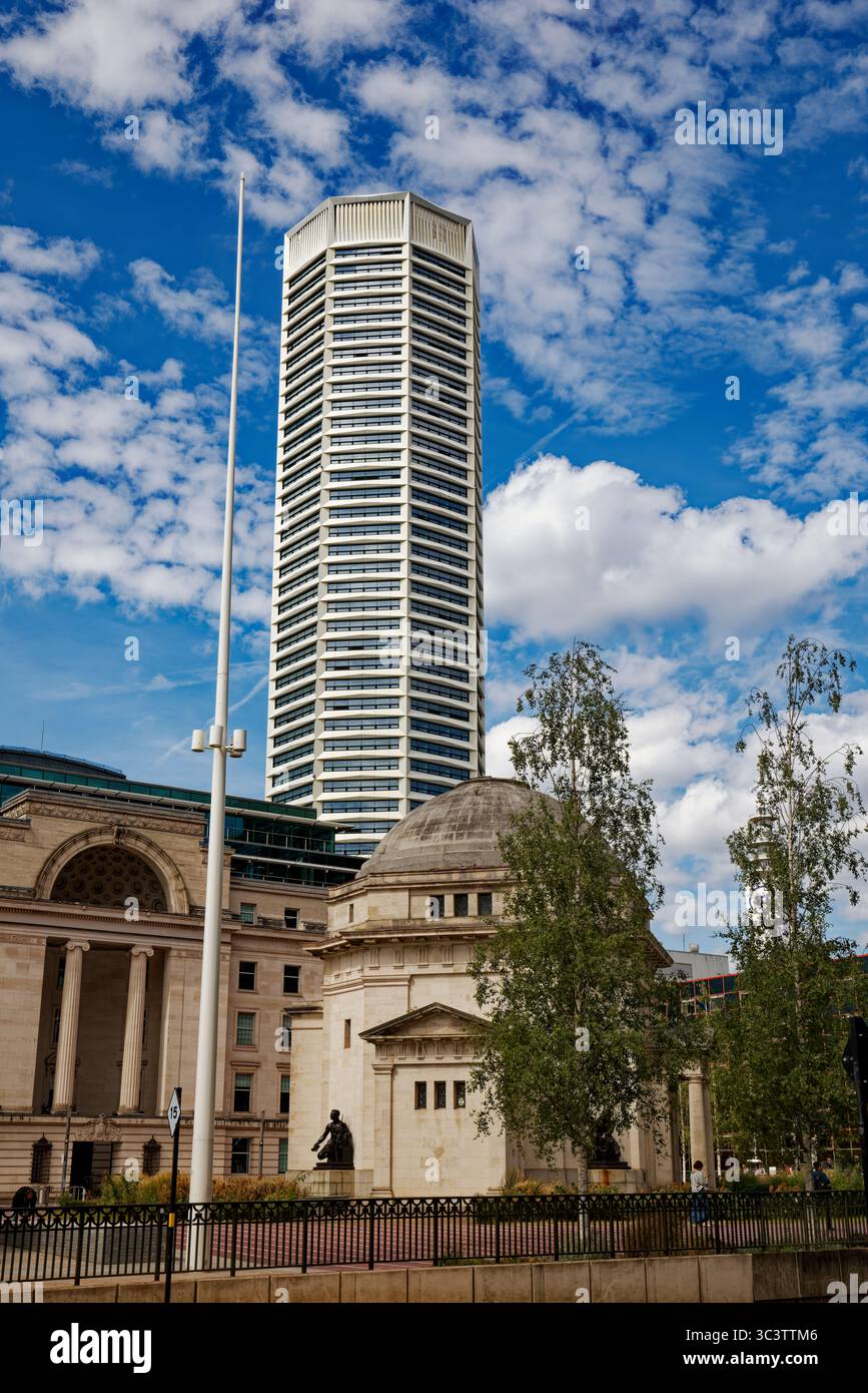 Birmingham's tallest building, The Octagon with the Hall of Memory in ...