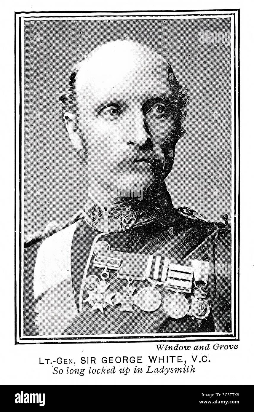 Field Marshal Sir George Stuart White, VC, an officer of the British Army, 1900, Vintage ...