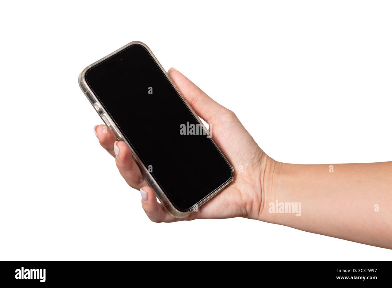 Mobile app human hand Cut Out Stock Images & Pictures - Alamy