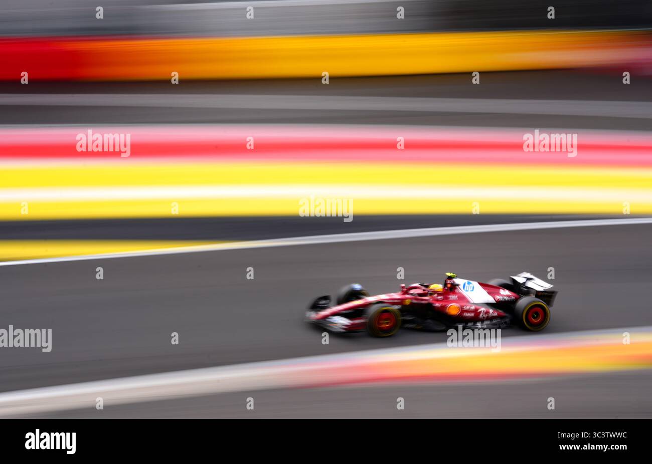 Ferrari's Lewis Hamilton during the Belgian Grand Prix at Circuit de ...
