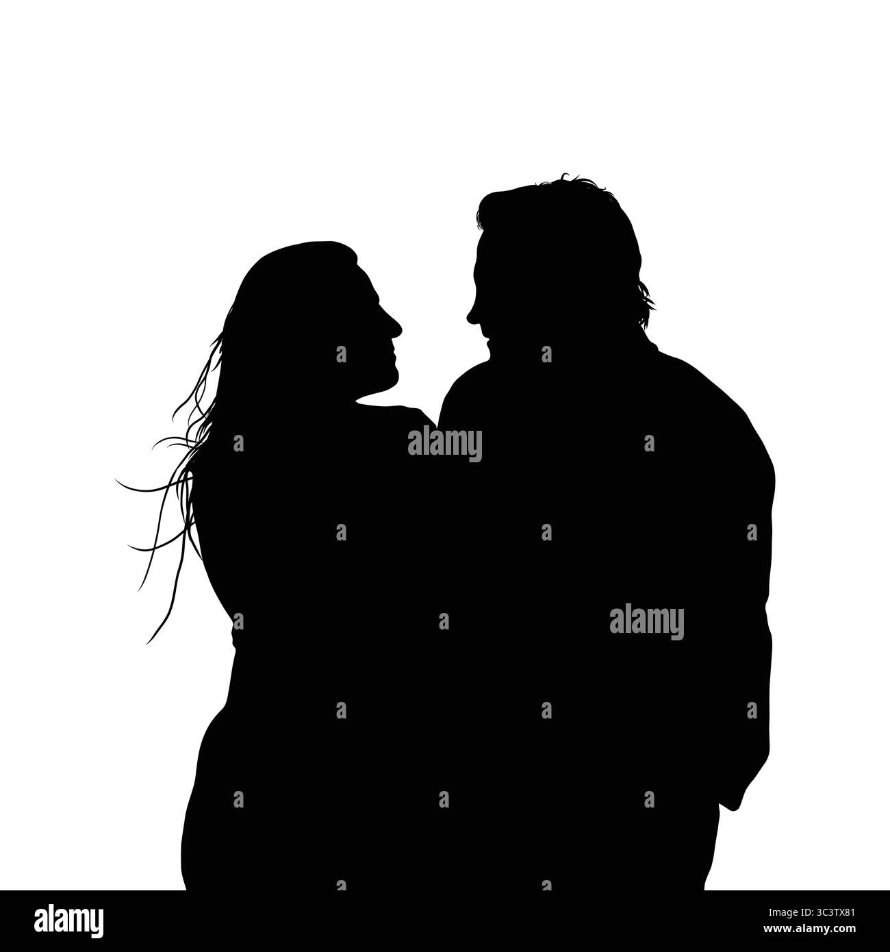 Silhouette anonymous woman Stock Vector Images - Alamy