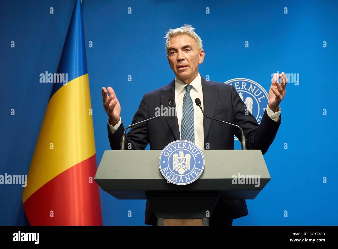 Bucharest, Romania. 27th July, 2025: Dragos Anastasiu, Romanian Deputy ...
