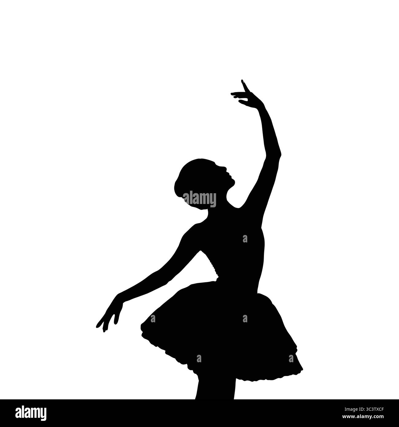 Graceful elegant dance pose Stock Vector Images - Alamy