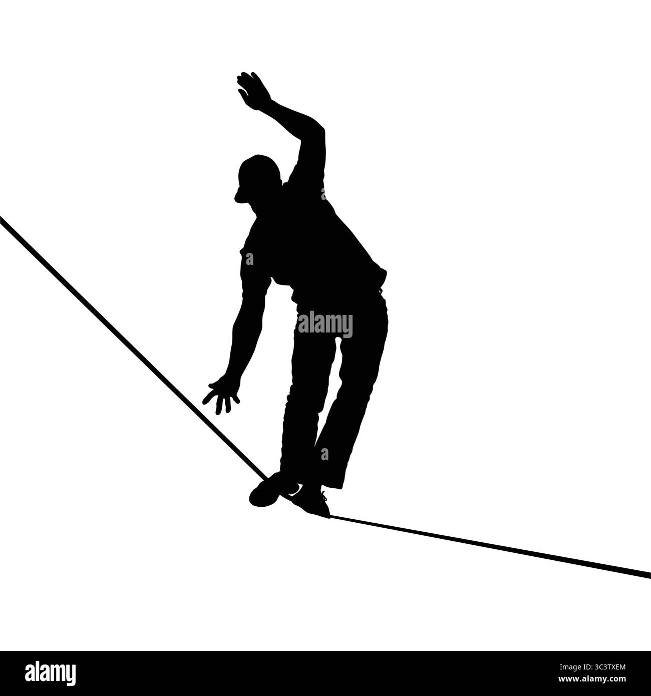 Silhouette concentration Stock Vector Images - Alamy