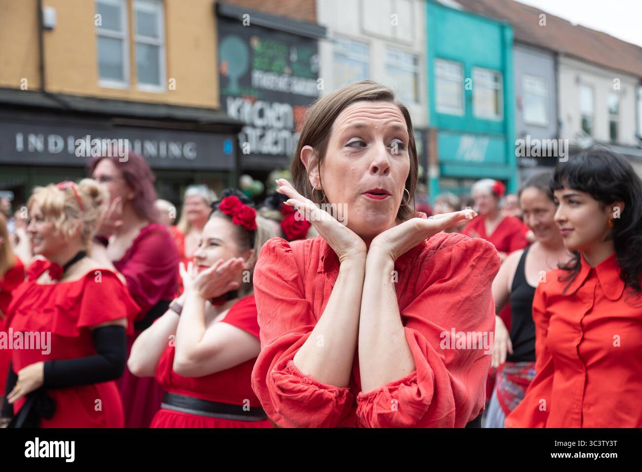 Birmingham, UK. 27th July, 2025. Three hundred people come together to ...