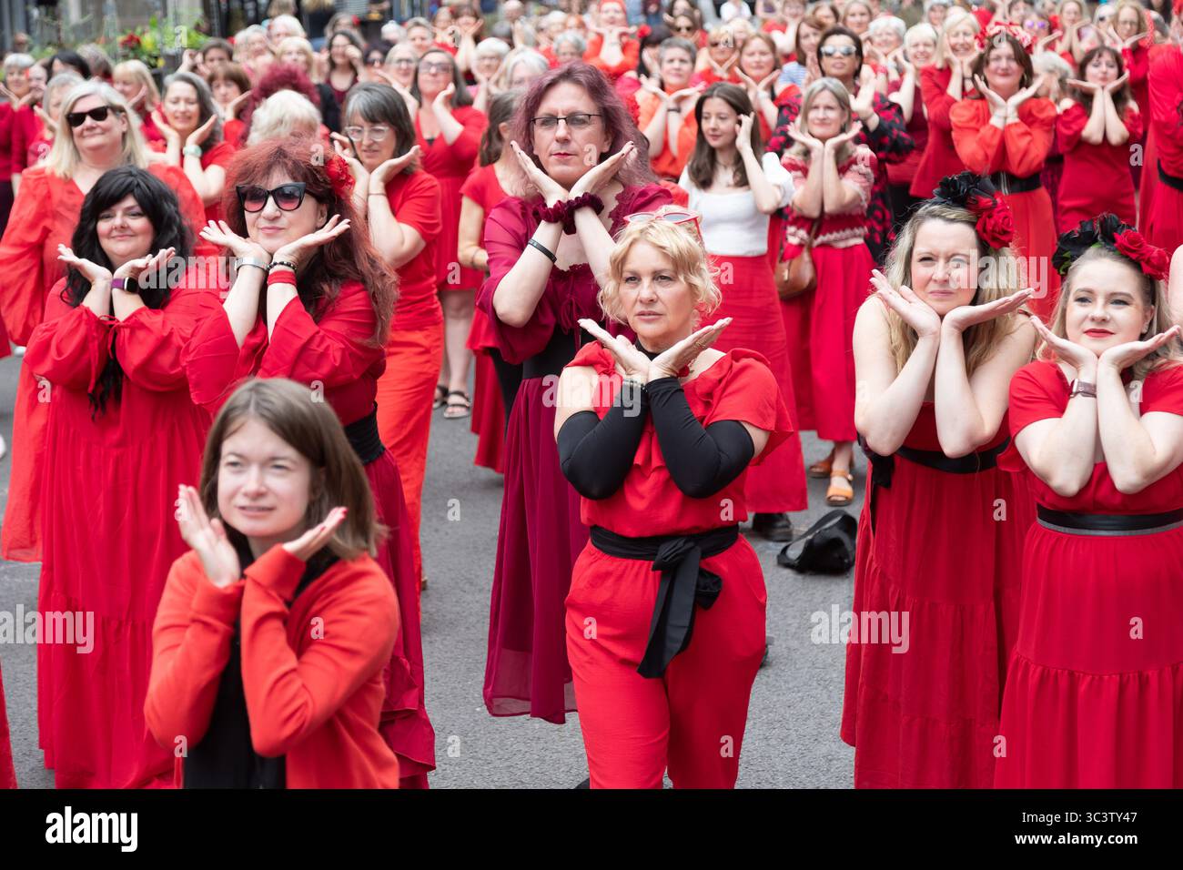 Birmingham, UK. 27th July, 2025. Three hundred people come together to ...