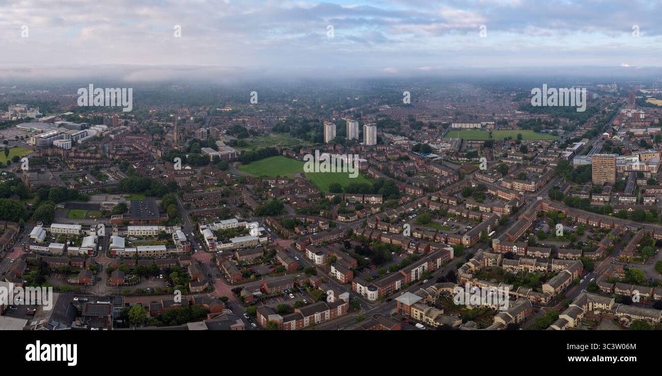 Manchester neighborhood aerial hi-res stock photography and images - Alamy