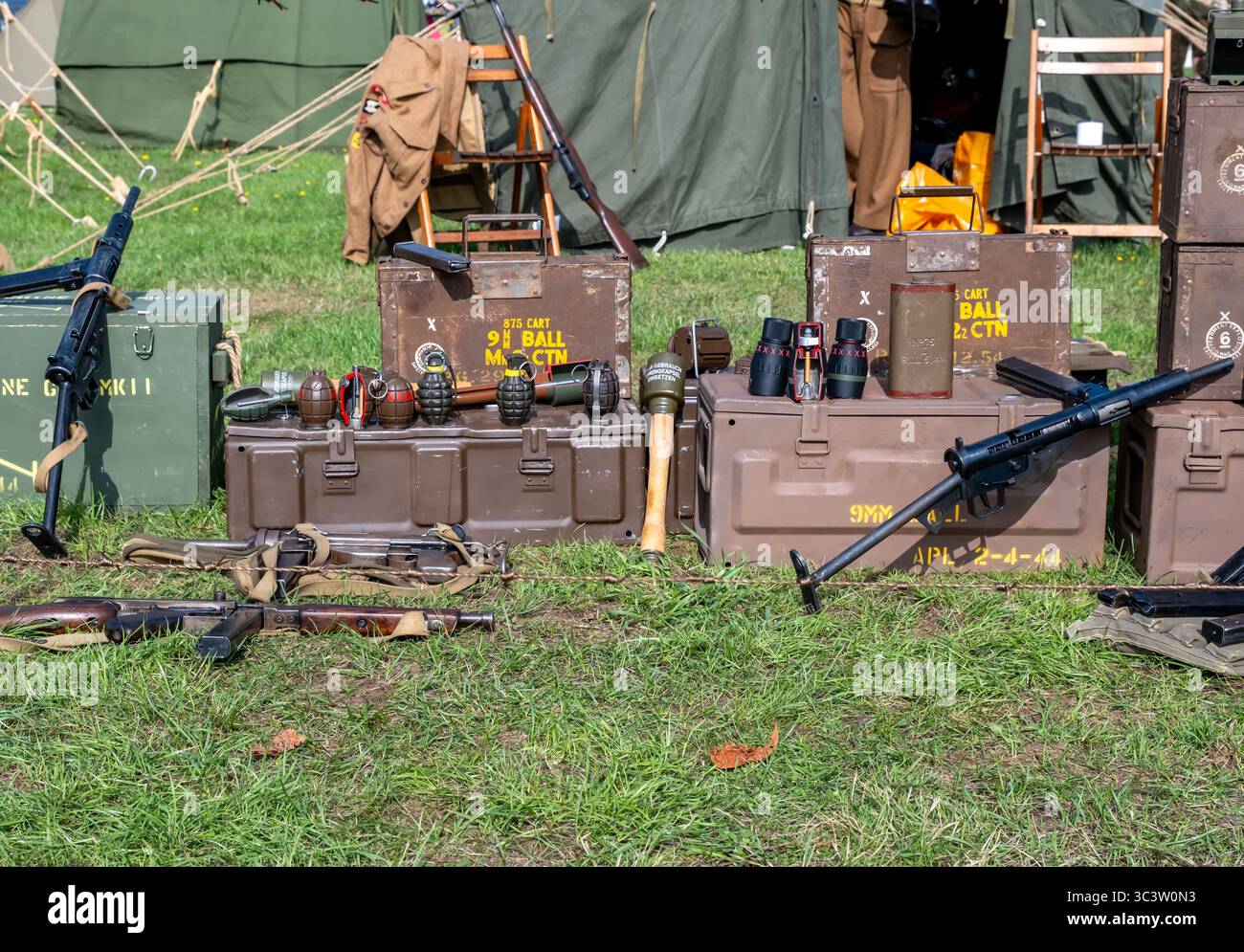 A selection of World War Two memorabilia and collectables on display at ...