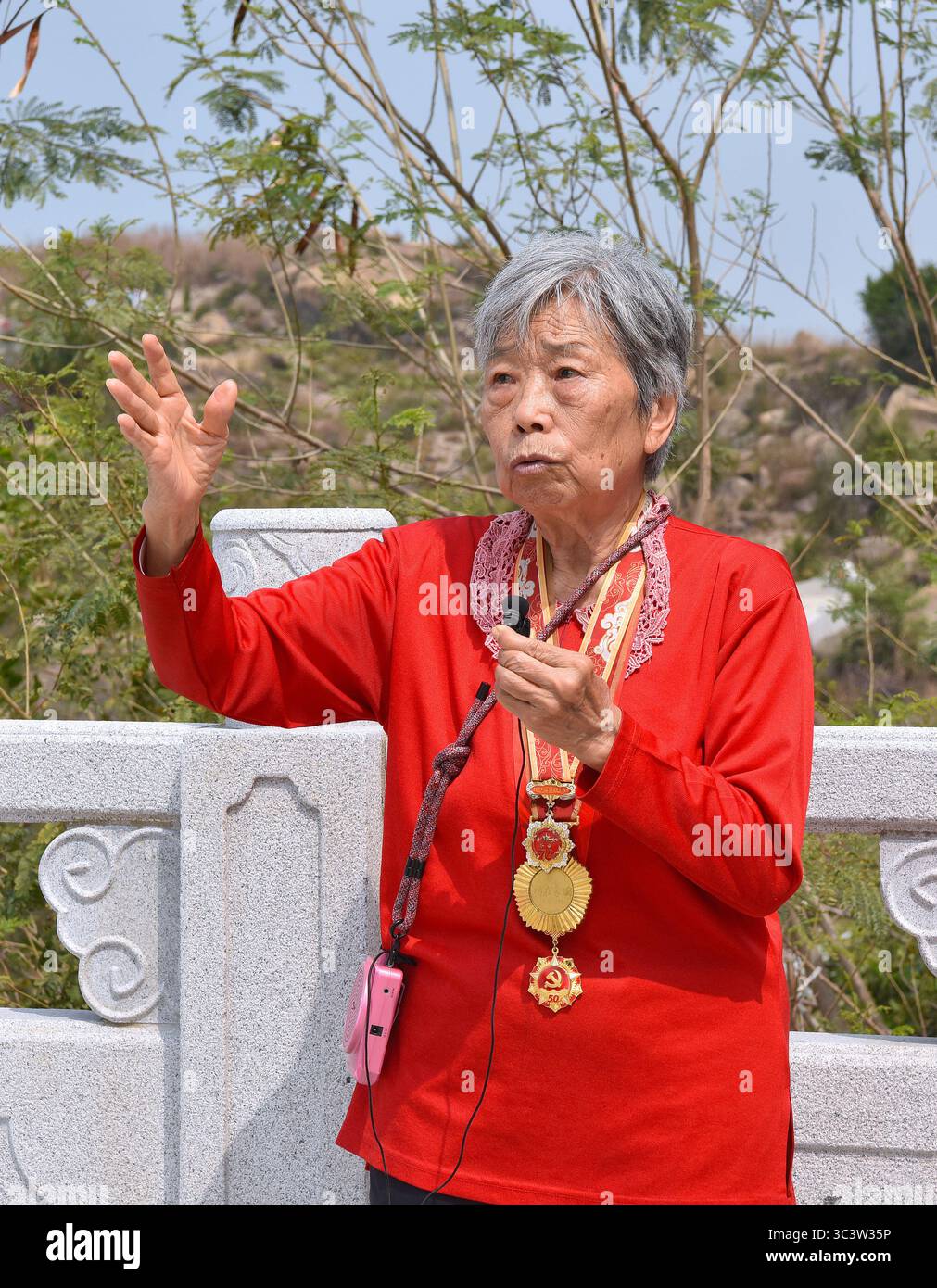 Hong Kong, China. 15th Mar, 2025. Lin Zhen, recounts the heroic deeds ...