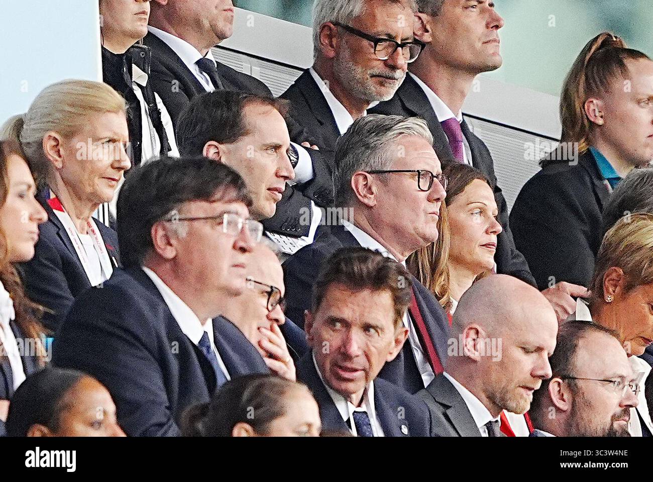 (left t o right) FA Chair Debbie Hewitt, FA CEO Mark Bullingham, Prime ...