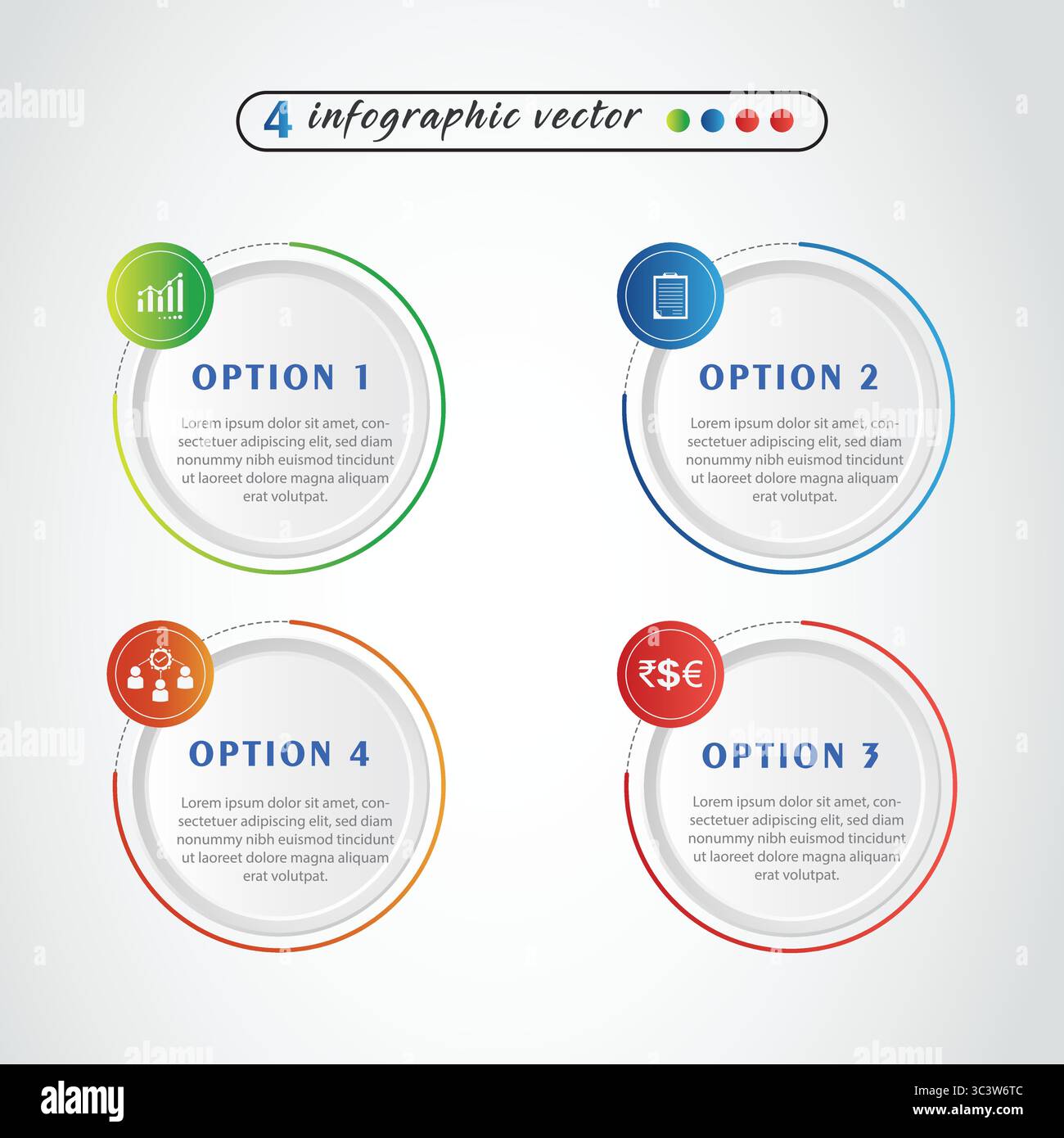 4, Infographic design template. Timeline concept with 4 steps. Can be ...