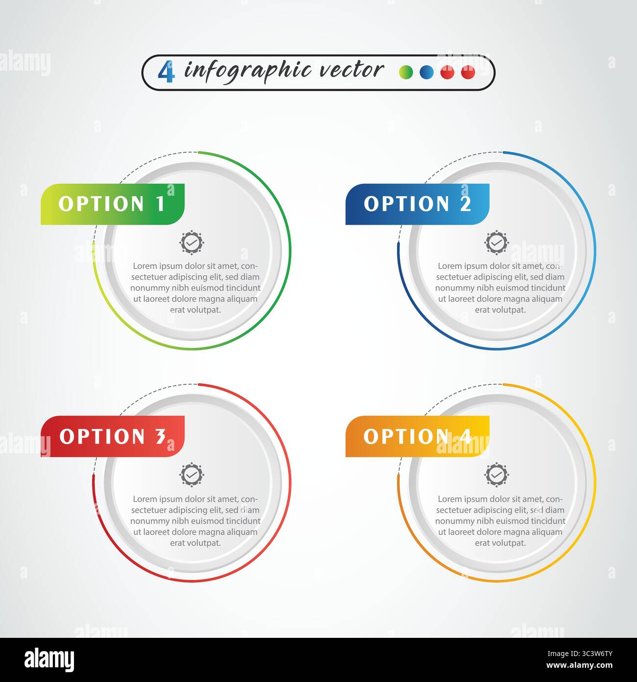 4 Infographic design template. Timeline concept with 4 steps. Can be ...