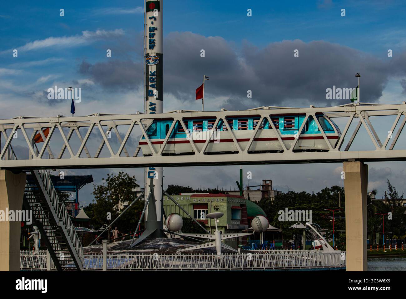 Amusement park scene rides hi-res stock photography and images - Alamy